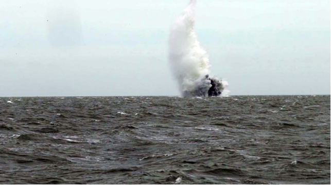 Video: Royal Navy Divers Blow Up WWII Bomb
